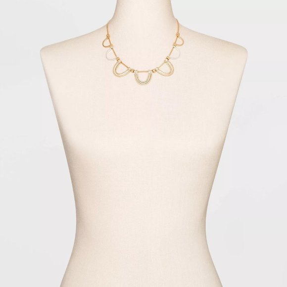 Universal Thread | Jewelry | Multi Row Movable U Bar Frontal Necklace ...